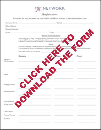 Real Estate Networking Folders | Network Communications